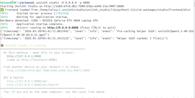 Unsloth Studio for Computer Architecture education – GTZ Blog